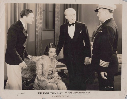 Mary Brian + Purnell Pratt +Theodore von Eltz The Unwritten Law 1932 ...