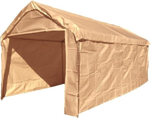 10x20 canopy tarp set (5)pc Beige paneling and top set Valanced tarp ...