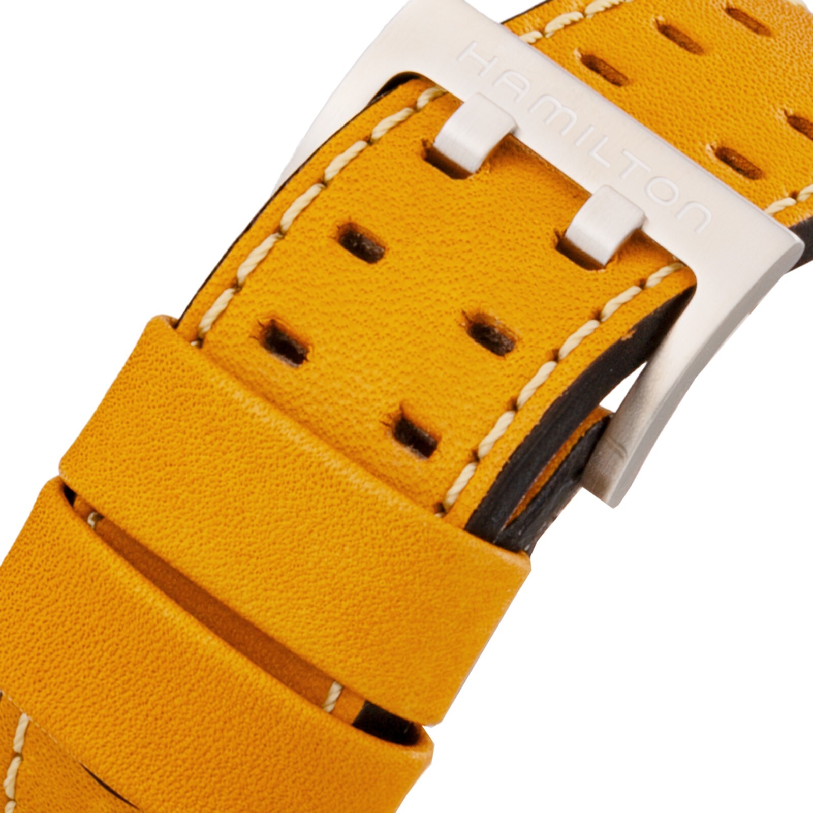 Hamilton Khaki Aviation Men's Black Watch with Brown Leather Band ...