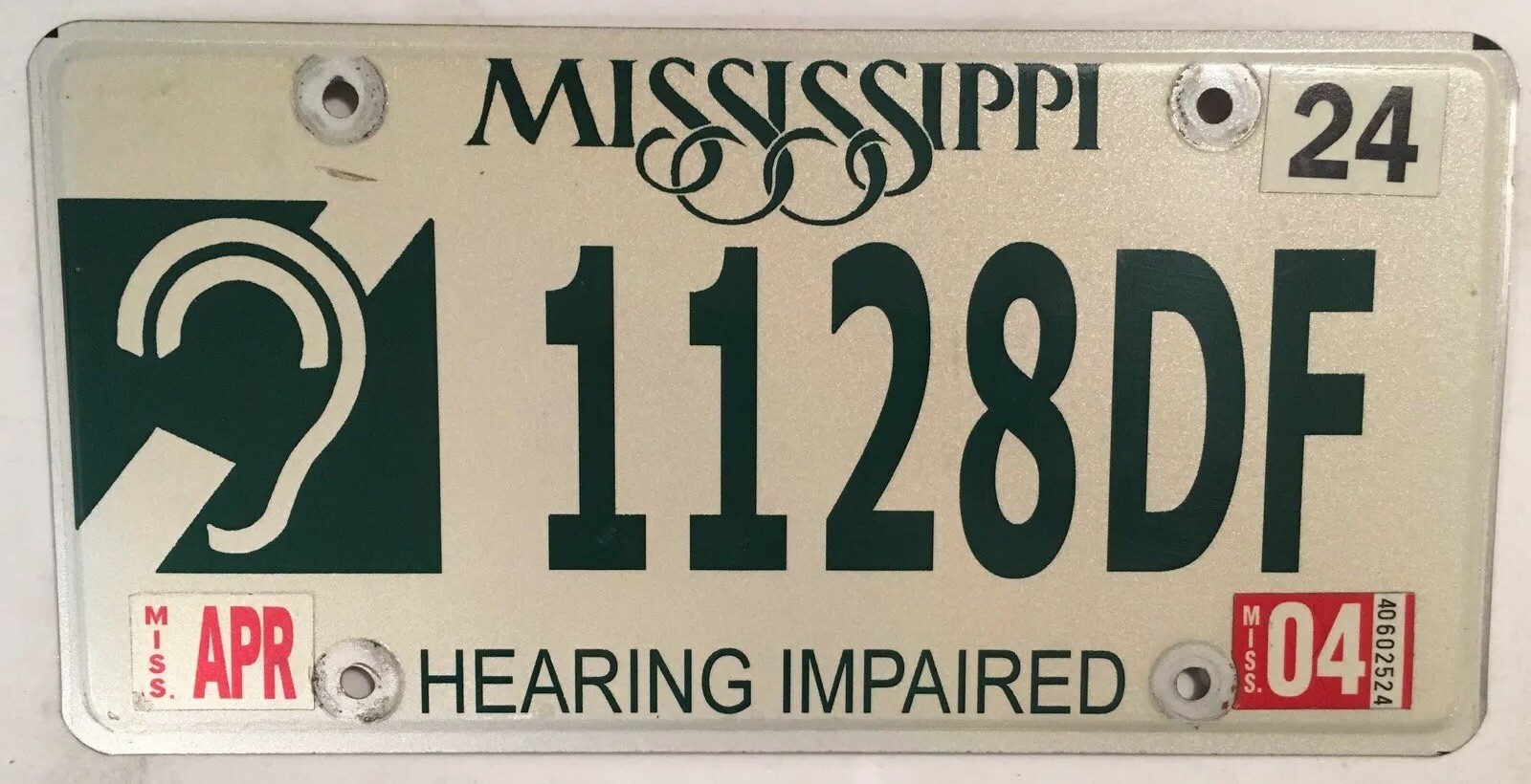 HEARING IMPAIRED license plate Hard Hear Loss Ears Deaf didability | eBay