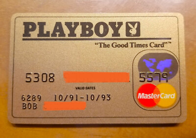 Vintage ~ PLAYBOY "The Good Times Card" Credit Card MasterCard | eBay