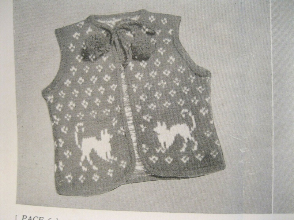 Nomis 050 .009 child MOTHER GOOSE SWEATERS 1950 knit patterns 32pg ...