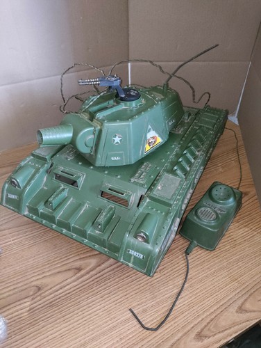 Rare Vintage 1960's Deluxe Reading Tiger Joe Tank Army Military Toy *AS ...