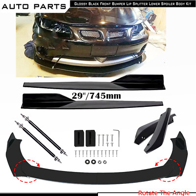 Front Bumper Lip Spoiler Rear Side Skirt Splitter For Pontiac GTO G8 G6 ...