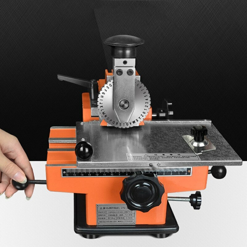 Manual Steel Embossing Machine Metal Aluminum Engrave Embosser Marking ...