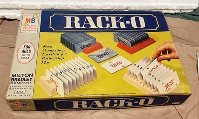 Vintage Racko Rack-O Card Game 1961 MILTON BRADLEY Board Game #4615 USA ...