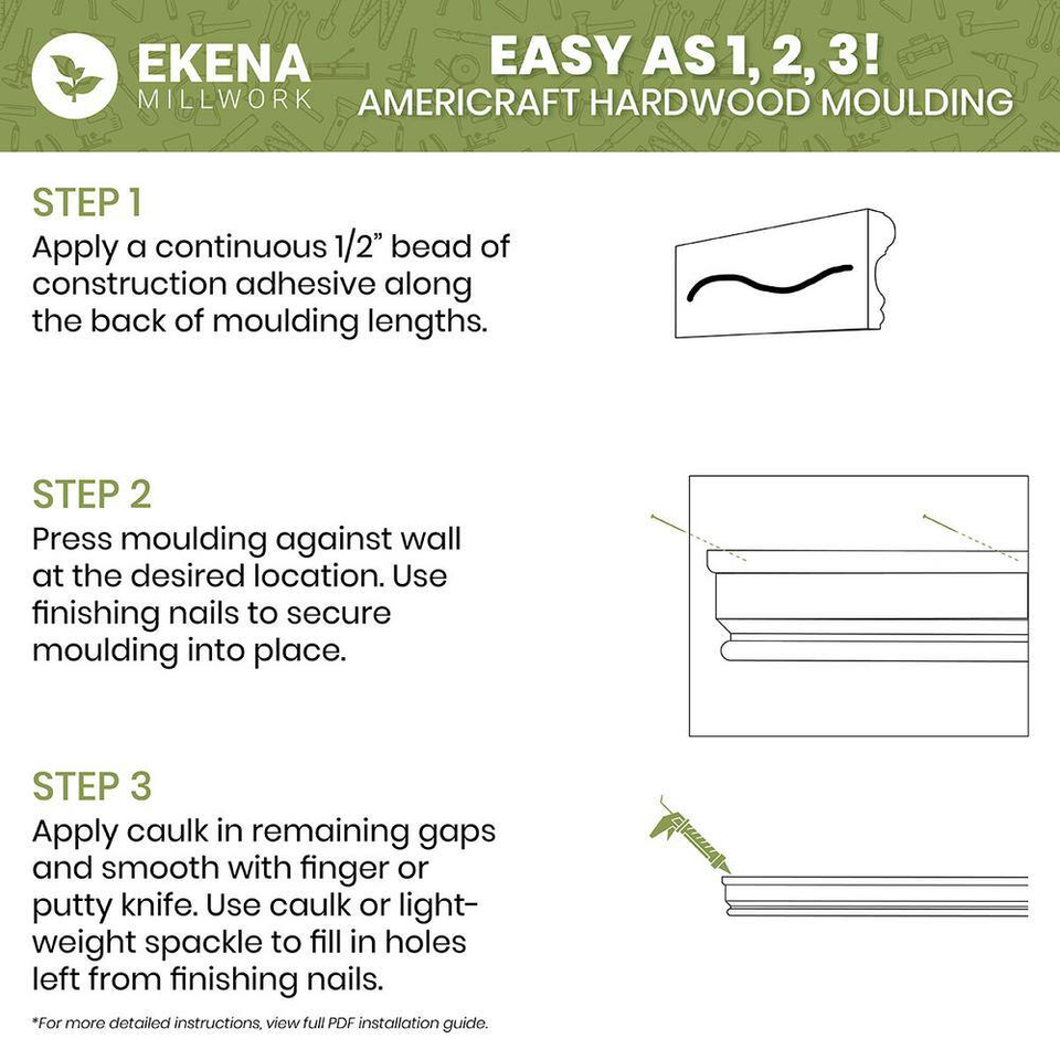 WM356 0.69 In. D X 2.25 In. W X 96 In. L Wood (Maple) Colonial Casing ...