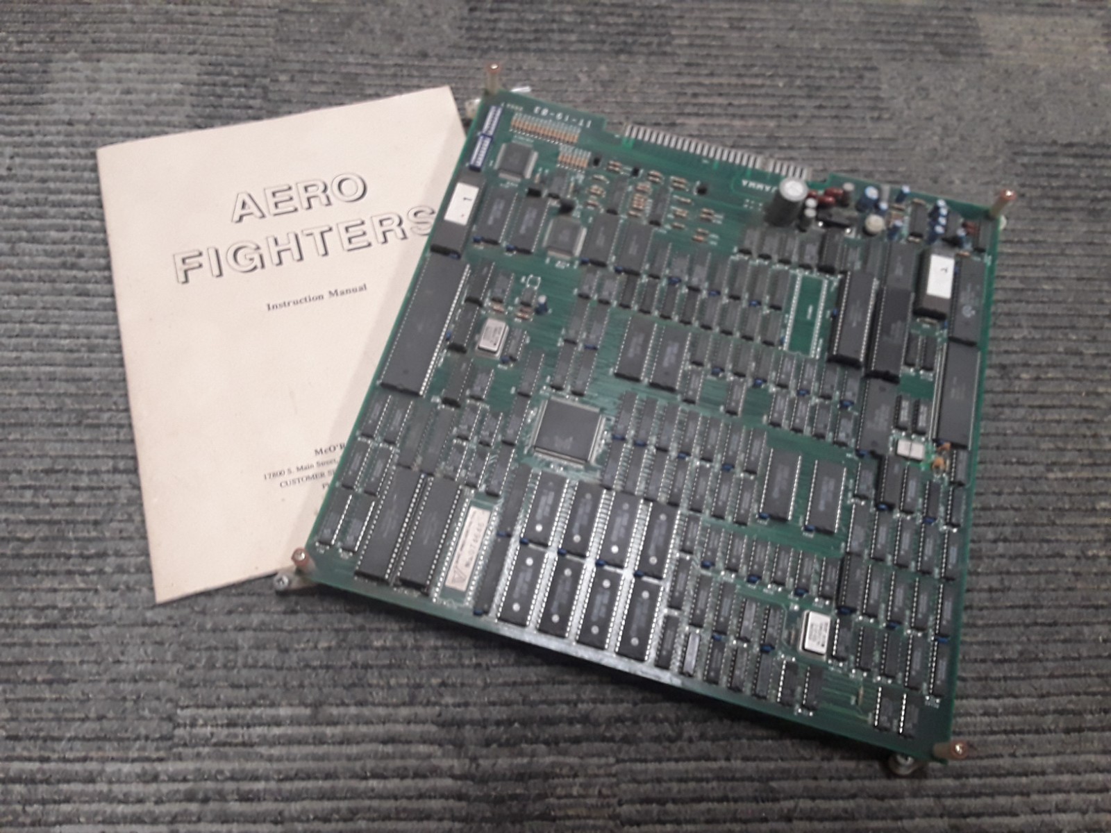 Aero Fighters by Video System Co Video Arcade PCB Board w/Manual ...