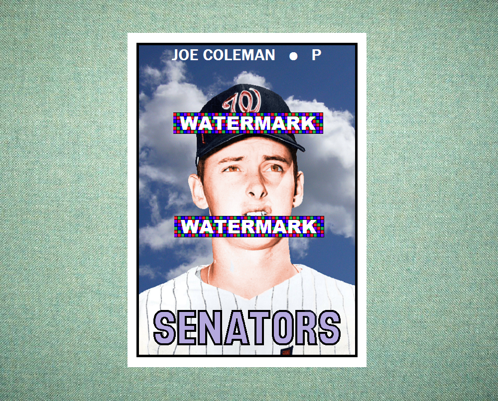 Joe Coleman Washington Senators 1967 Style Custom Baseball Art Card | eBay