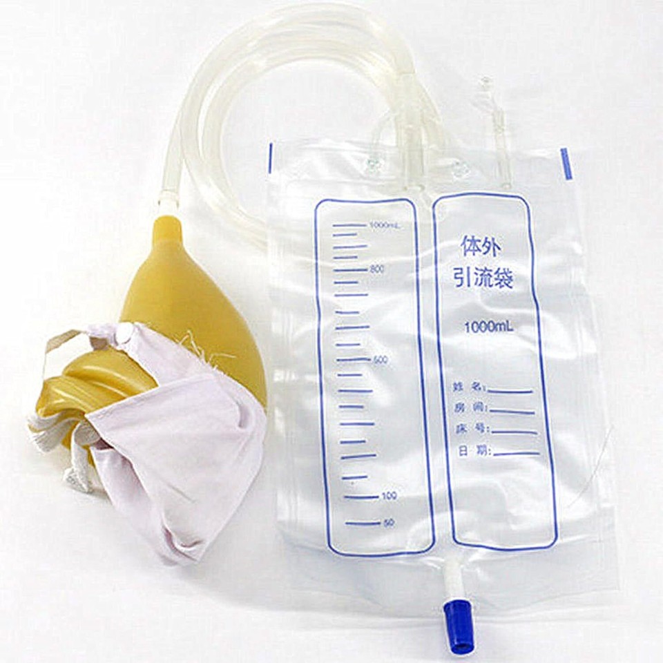 External Catheter Urine Bag Reusable Incontinence Collection Portable ...