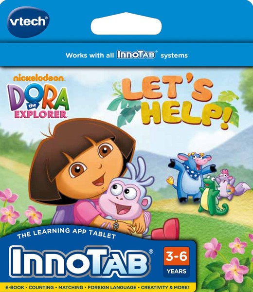 VTech InnoTab 2 2s 3 3s Learning Game Cartridge Dora The Explorer Let's ...