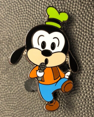 Disney pin 144576 Goofy Cutie cute flexible dancing singing microphone ...