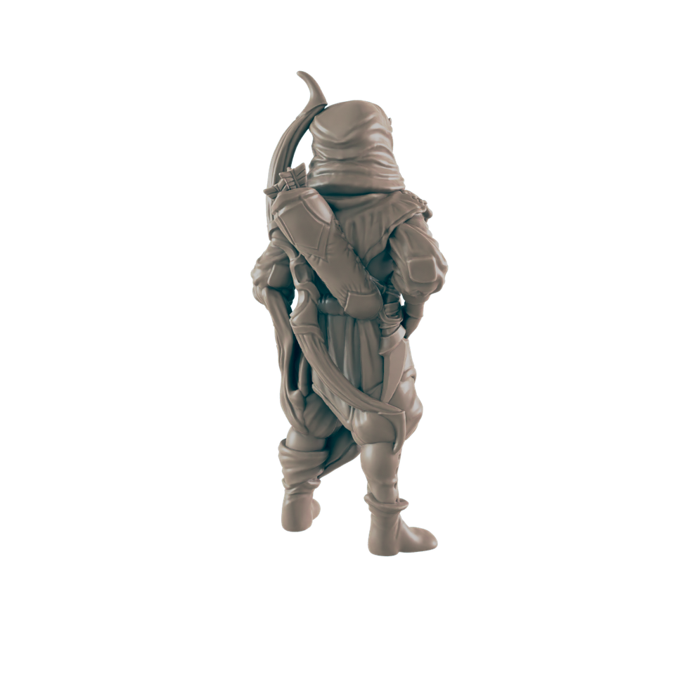 Human Ranger Mini | Male Adventurer Figure | DnD Wargaming Mini | RPG ...