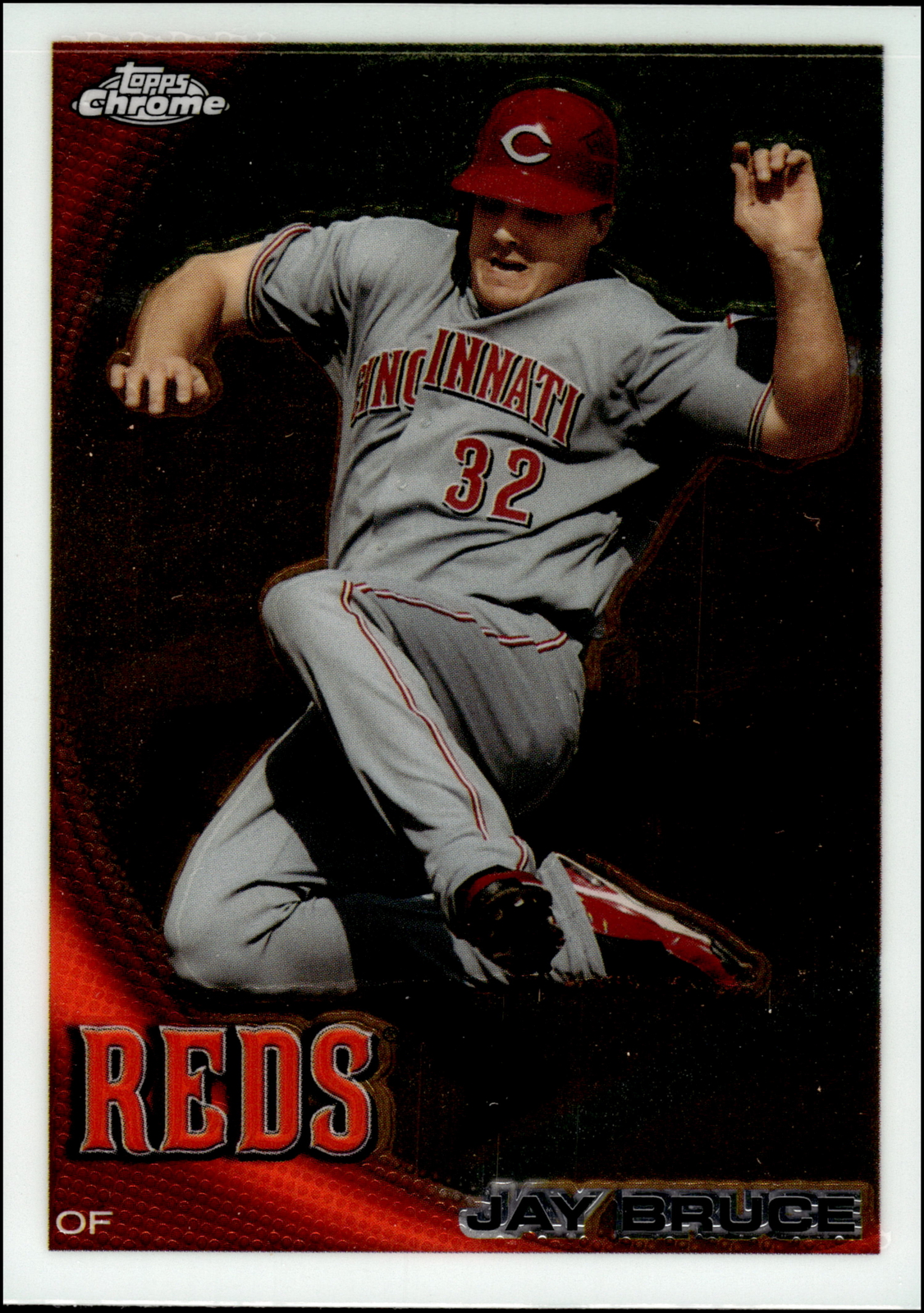 2010 Topps Chrome Baseball Trading Card #122 Jay Bruce Cincinnati Reds ...