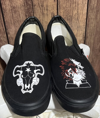 Vans Mens Sz10 Classic Slip On Custom Asta Anime | eBay