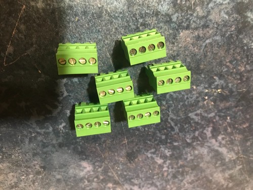 Phoenix Contact Phoenix Connector Plug 4 pin PCB Terminal block Lot of ...