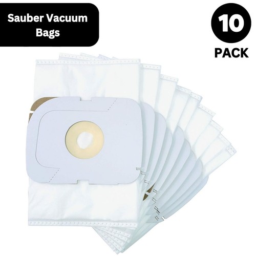 10pk Sauber Vacuum Bags Si-200 Intelligence, SC-100 Classic, SE-400 ...
