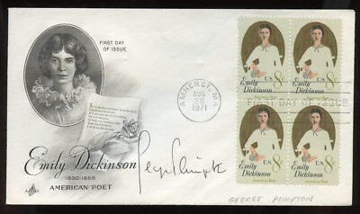 George Plimpton d2003 signed autograph Journalist Writer Novel Paper ...