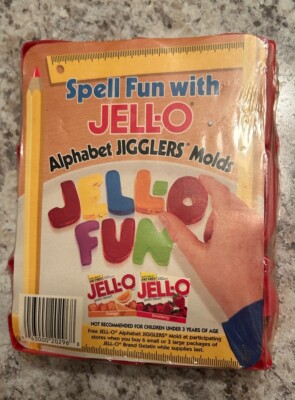 Jello Alphabet Jigglers Molds New In Sealed Original Package | eBay