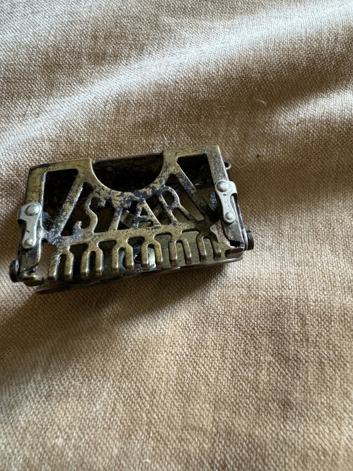 Antique c1890 Brass Kampfe Bros Star Safety Razor Top Only | eBay