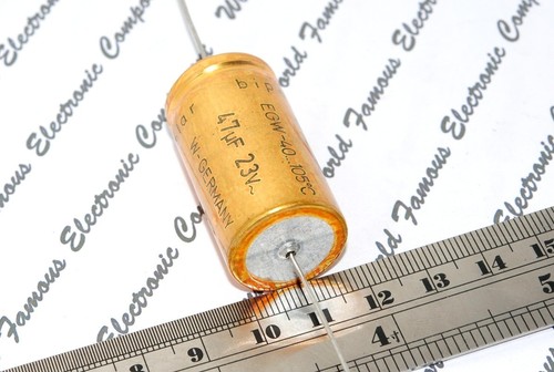 1pcs - ROE EGW 47uF (47µF) 23Vac (63V) Bipolar Axail Capacitor - For ...