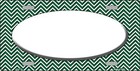 Green White Chevron White Center Oval Metal License Plate Tag LP2715 | eBay