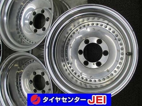 JDM 15 inch external 9.5J-37 139.7 6 holes used aluminum wheel 4Book s ...
