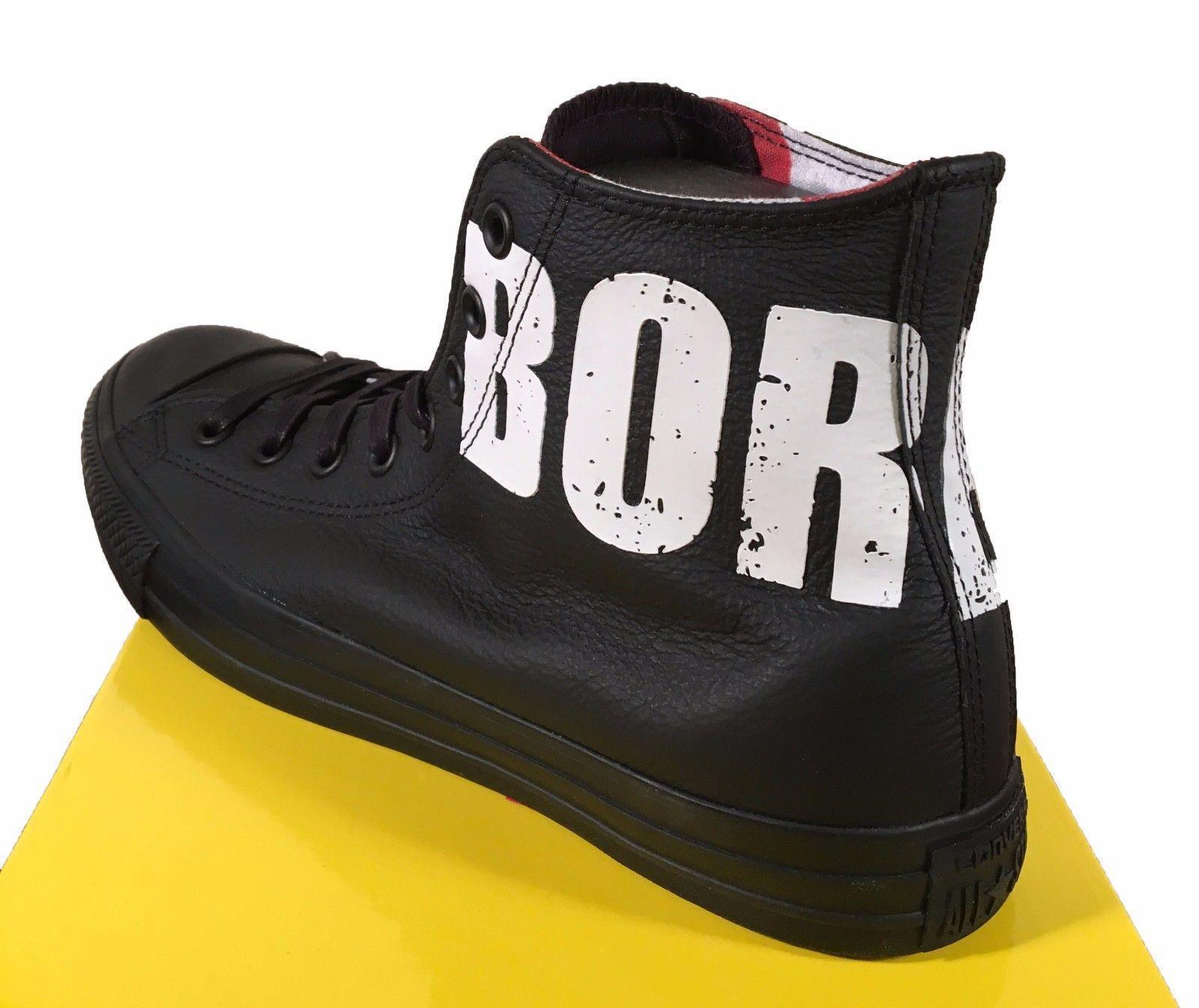 Converse Sex Pistols Chuck Taylor black Leather Sneaker NOWHERE BOREDOM ...