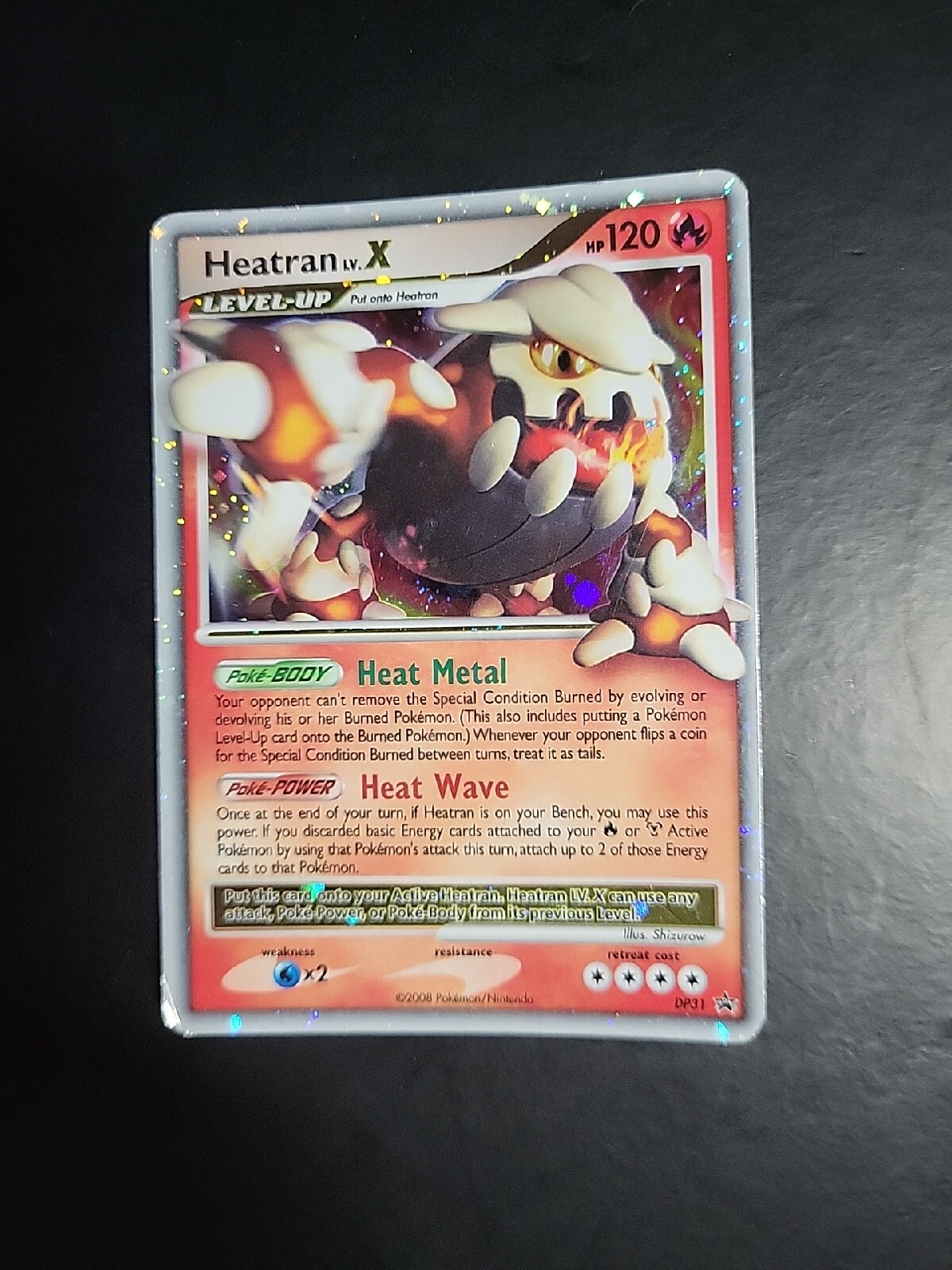 Pokémon TCG Heatran LV.X DP Black Star Promotional DP31 Holo Promo for ...