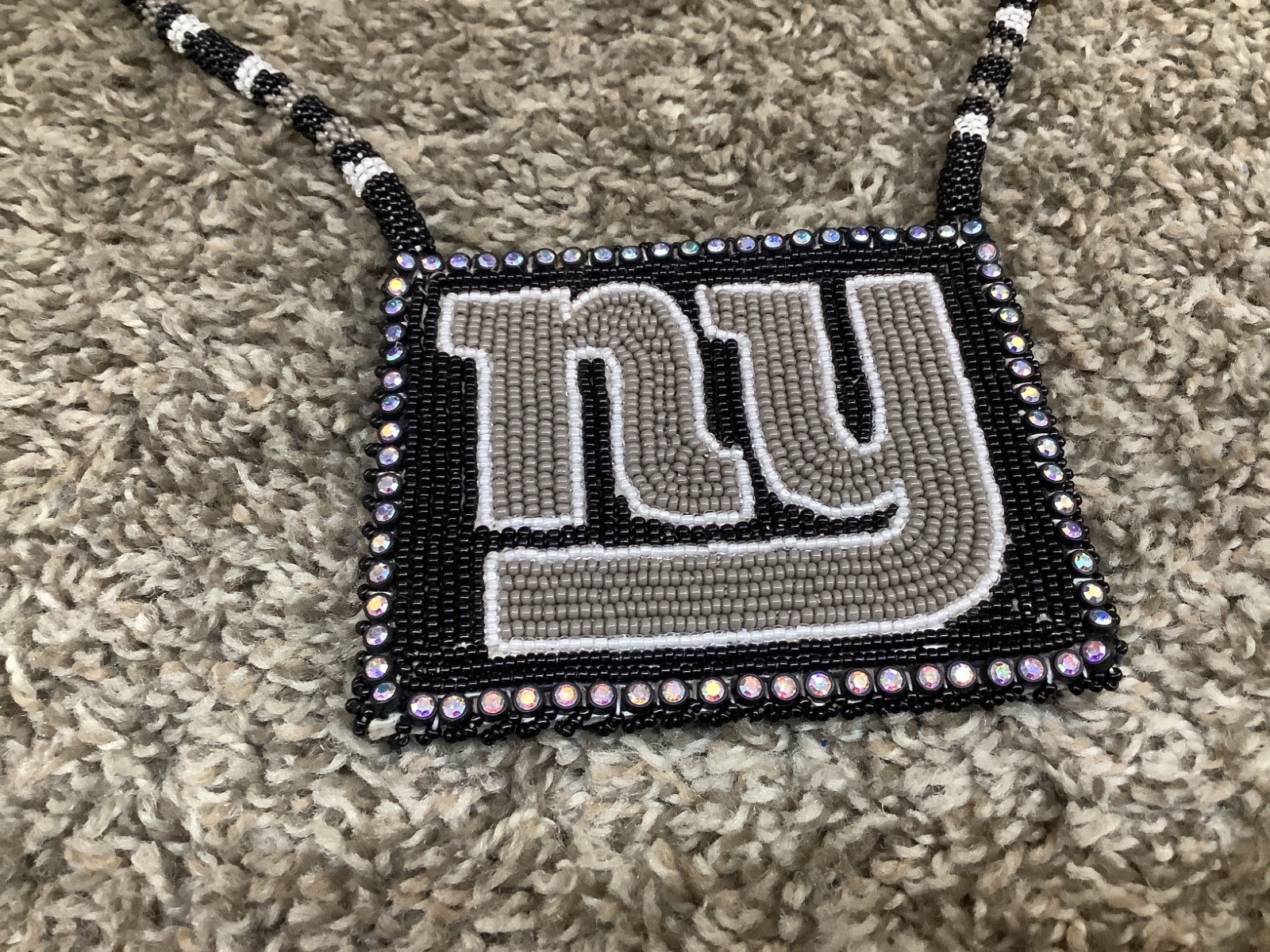 Native American New York Beaded Medallion and Neckla… - Gem