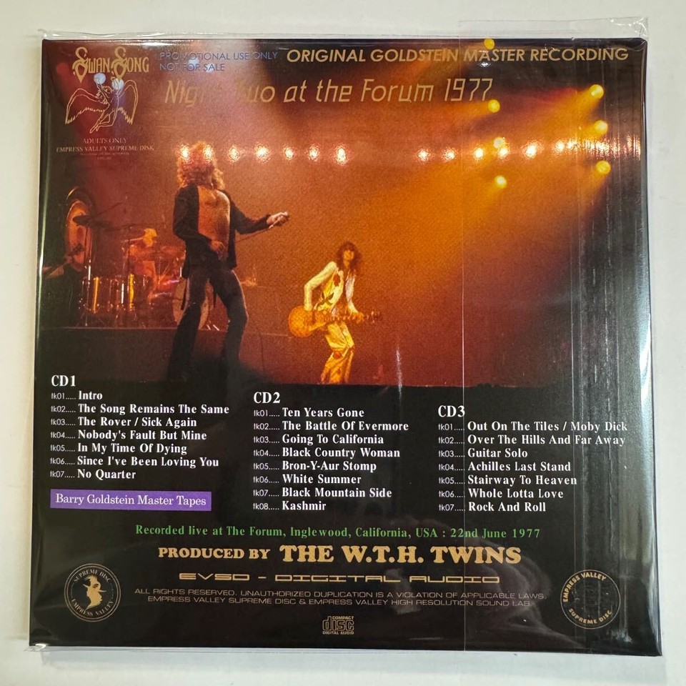 Led Zeppelin Super Duper 3Cd La'S Second Day Was Released On Six Days ...