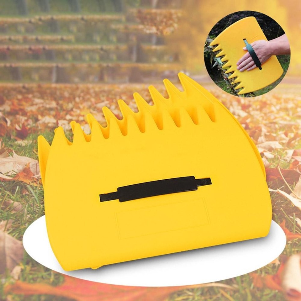 2 Pack Yellow For Leaf Rakes Yard Cleanup Tool for Garden For Leaf ...