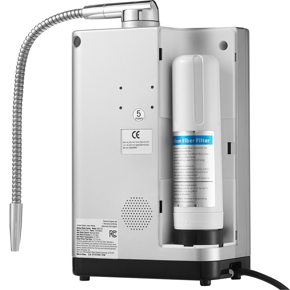 Alkaline Water Ionizer 7 Plates Purifier Machine PH3.5-10.5 Auto ...