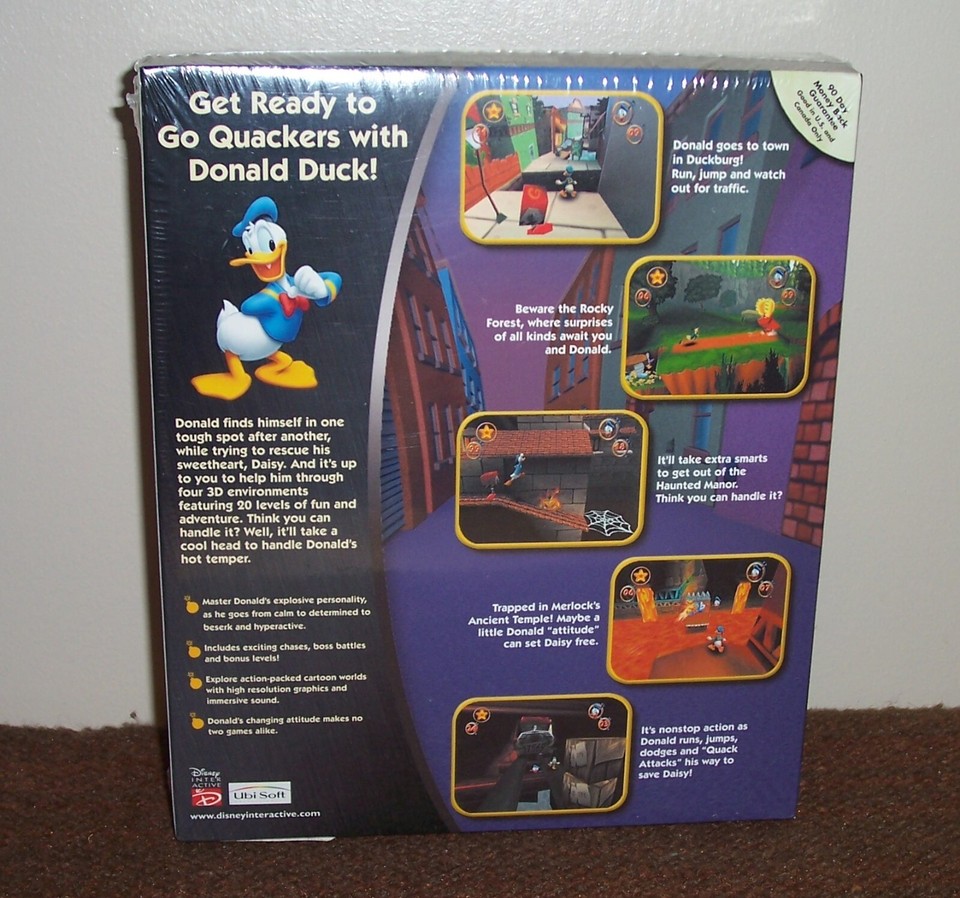 Disney Interactive Donald Duck "Goin' Quackers" Computer Action Game ...