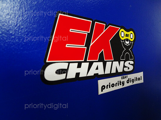 EK Chains Black Decal sticker GNCC Dirtbike Kart ATV Superbike MotoGP ...