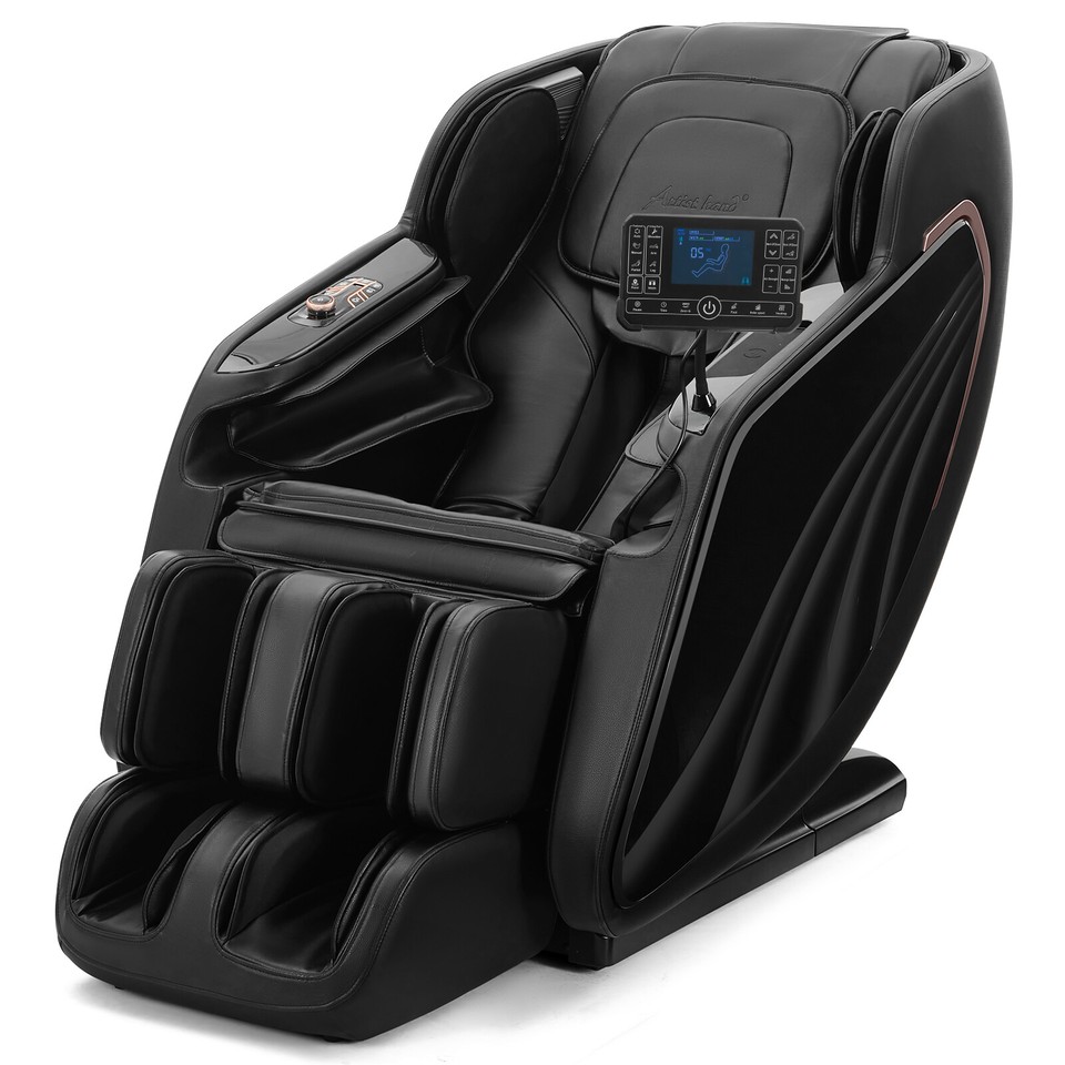 Full Body Zero Gravity Recliner Massage Chair SL Track,Heat,Foot Roller Black | eBay