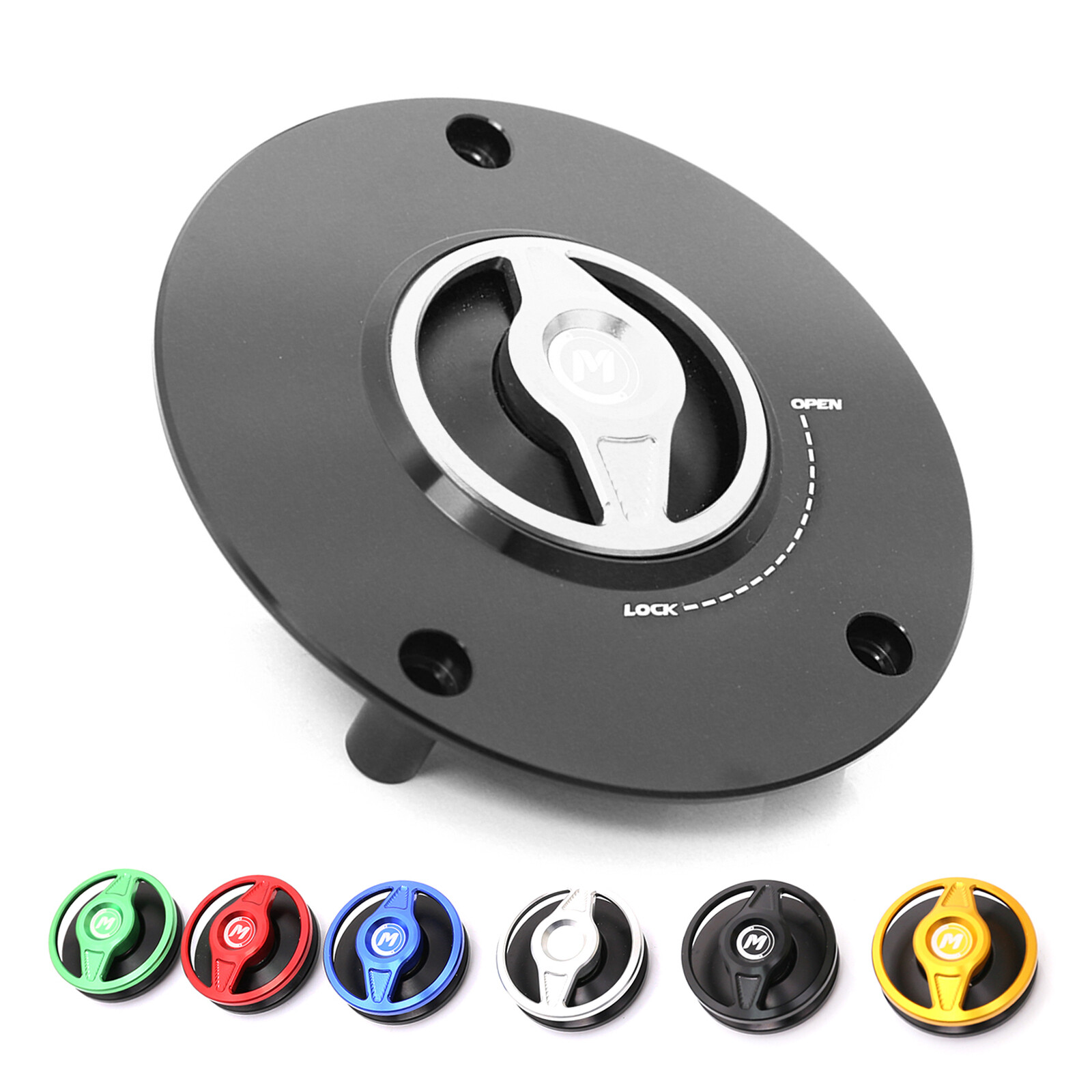 Silver Silver REVO Motorcycle Fuel Gas Tank Cap For GSX-S1000 F ABS 15 ...