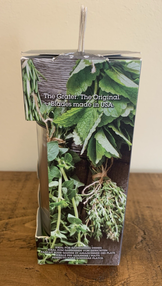 Microplane Herb Mill - 2 in 1 Cuts and Strips - Stainless Steel Blades ...