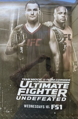 UFC Undefeated Poster Team Miocic vs Team Cormier | eBay