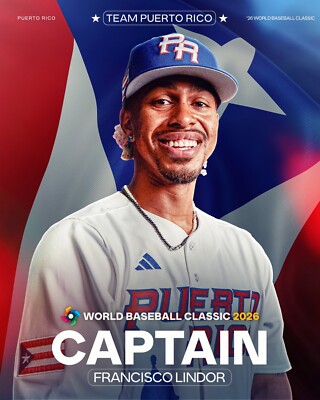 Francisco Lindor 8x10 photo New York Mets 2026 WBC Captain Puerto Rico ...