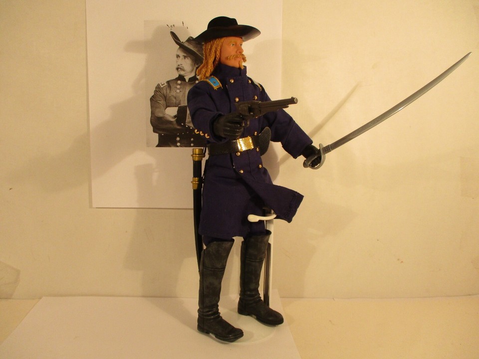 General George Armstrong Custer Civil War Indian fighter custom 1/6 12 ...