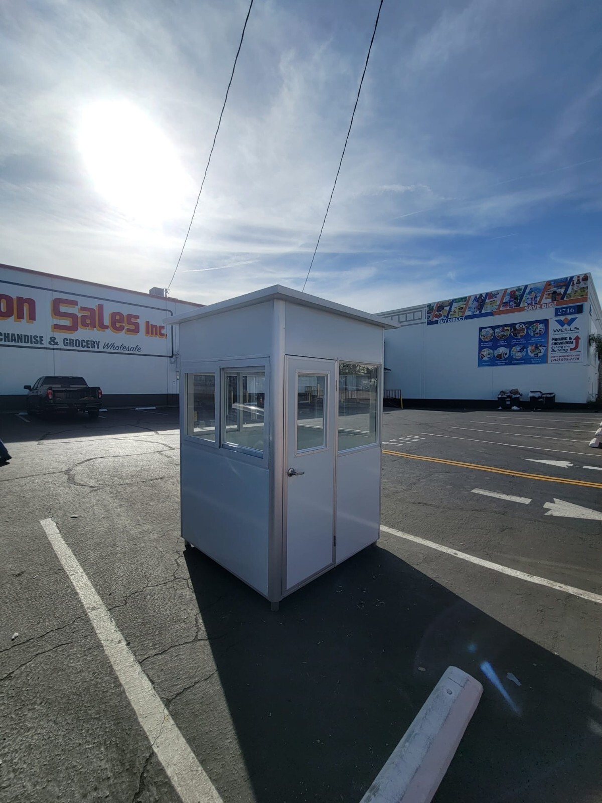 Assembled Guard Shack Ticket Toll Security Booth Prefab Portable Office ...