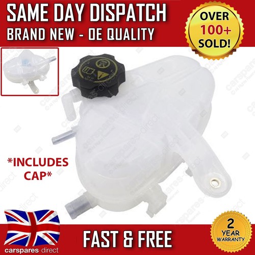 VAUXHALL CORSA D 2006-2014 RADIATOR COOLANT EXPANSION HEADER TANK & CAP ...