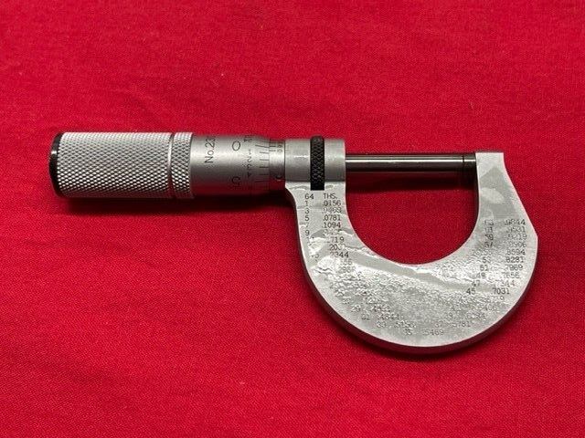 Starrett T230XFL Outside Micrometer 0-1" Friction Thimble, Carbide IN ...