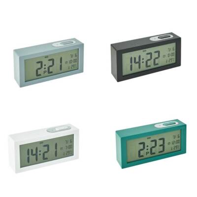 Electric Alarm Clock with Calendar Bedside Humidity Meter | eBay Australia