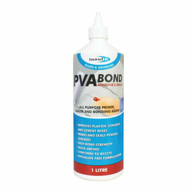 500ml PVA Bond Adhesive and Sealer Primer & Bonding Agent Cement Timber ...