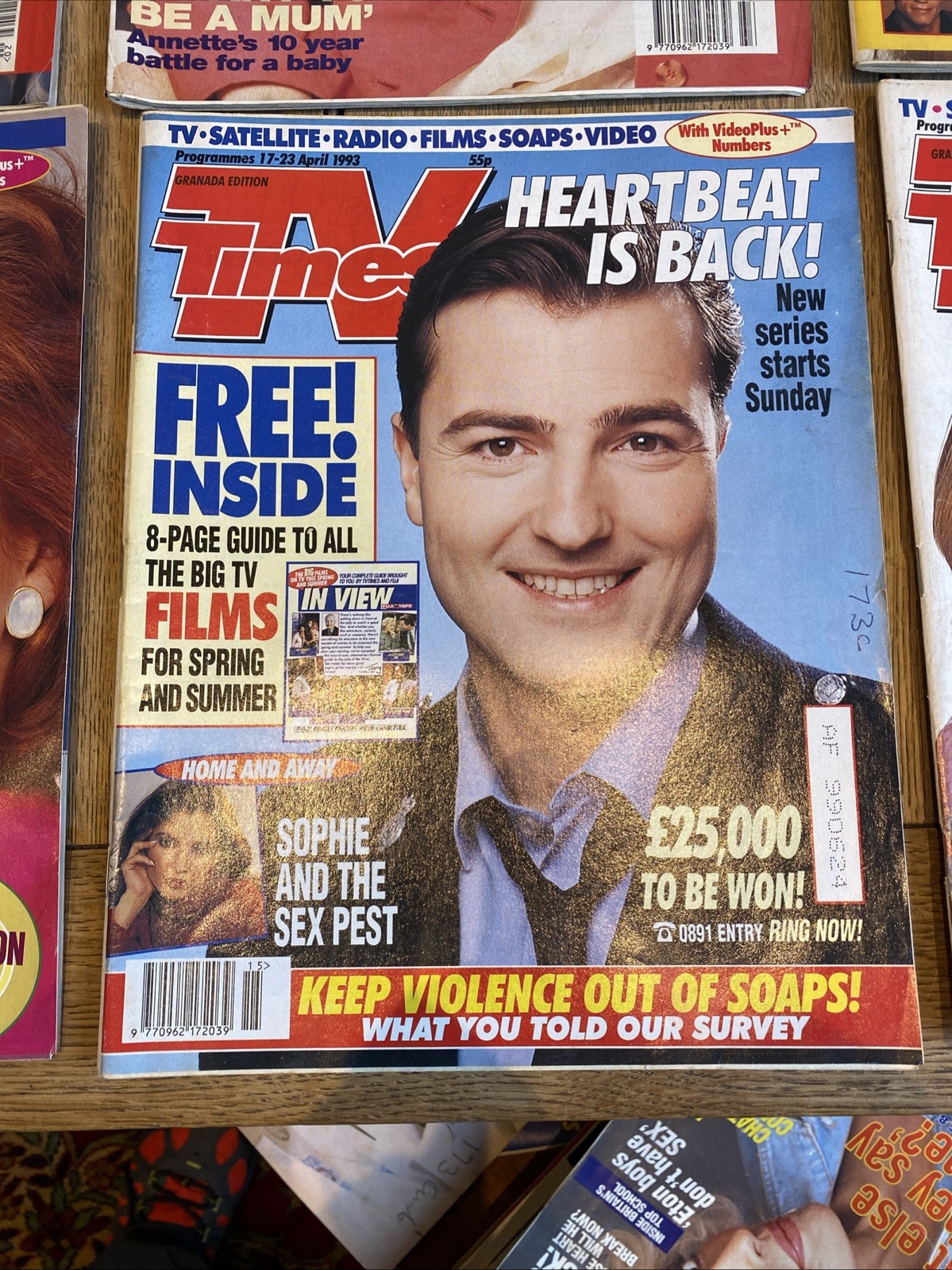 9 x TV Times Magazines Vintage Collectible bundle of good condition ...