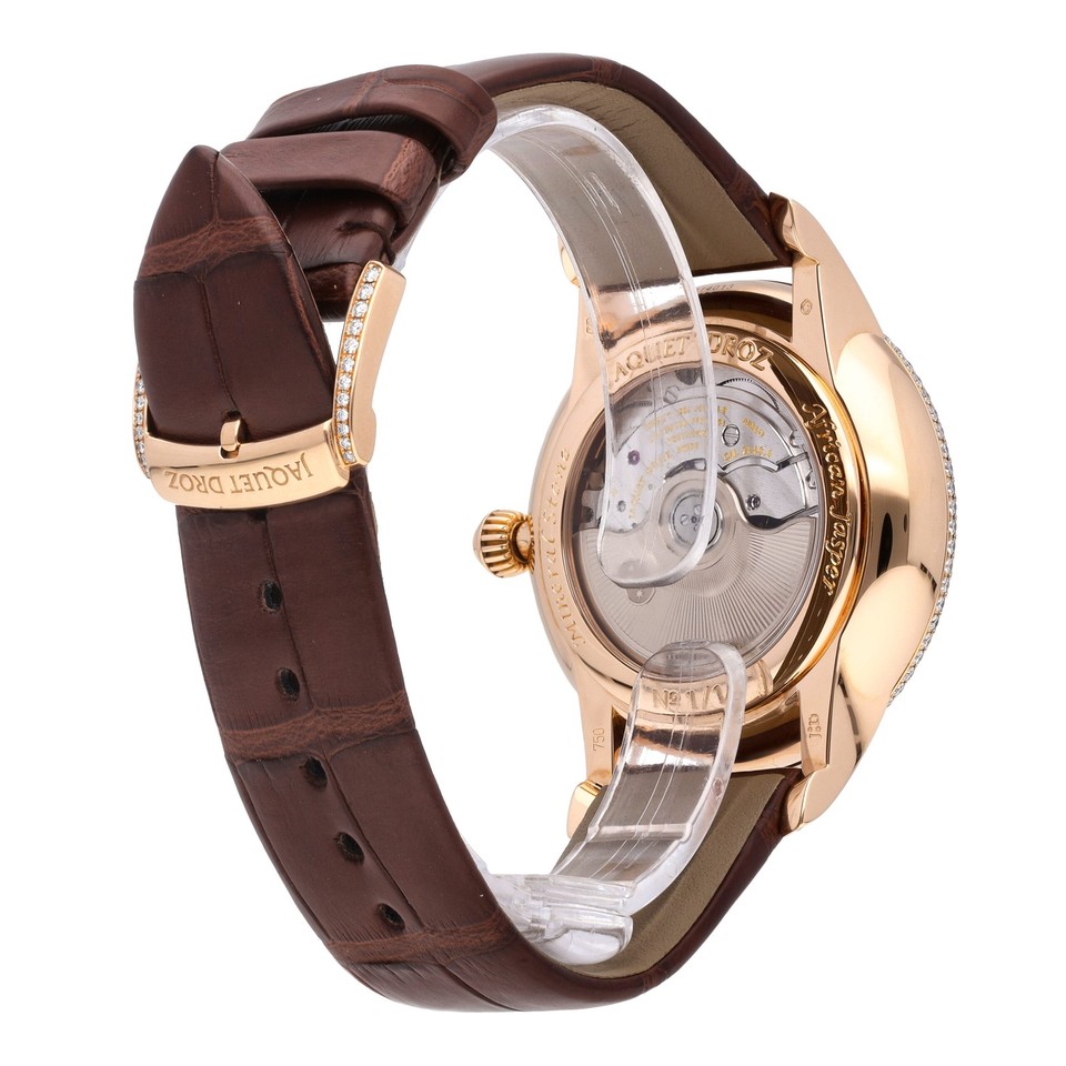 Jaquet Droz Grande Seconde Piece Unique 18k Rose Gold Auto Mens Watch ...