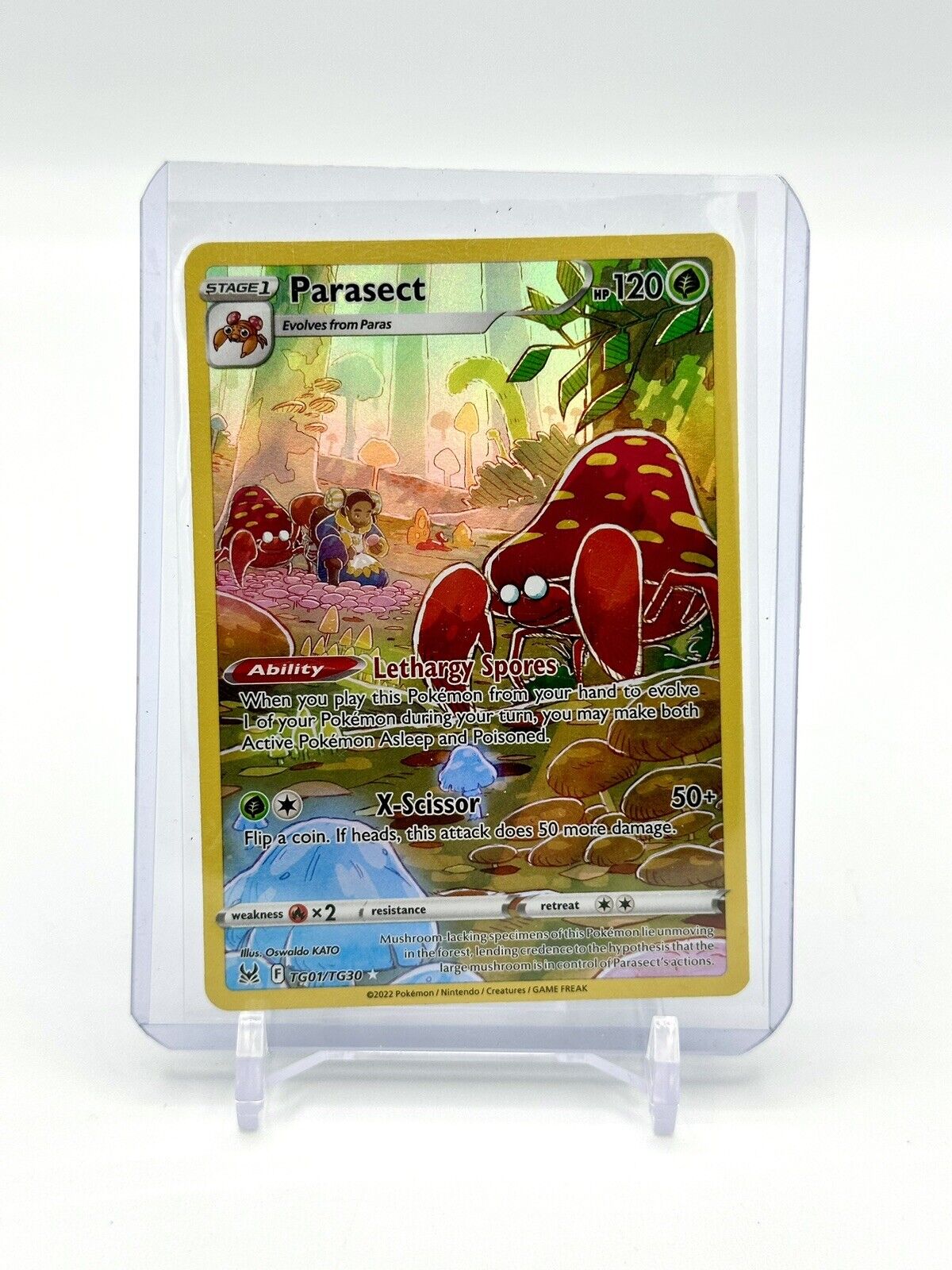 Parasect - TG01/TG30 - Pokemon Lost Origins Trainer Gallery Holo Rare ...