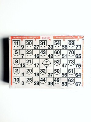 1 on Double Action Double Play Bingo Paper Cards-Pack of 500-Color ...